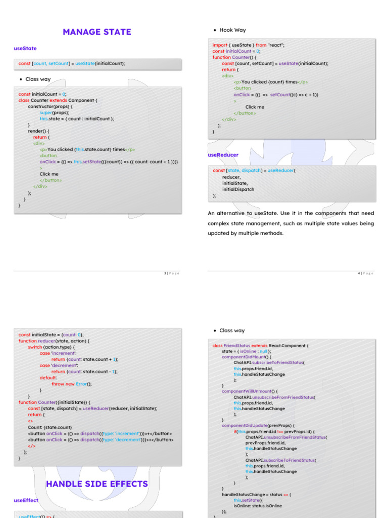 React Cheat Sheet | PDF | Systems Engineering | Information Technology
