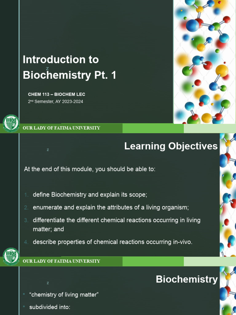 Chem 113 Introduction To Biochemistry Pt. 1 | PDF | Redox | Chemical ...