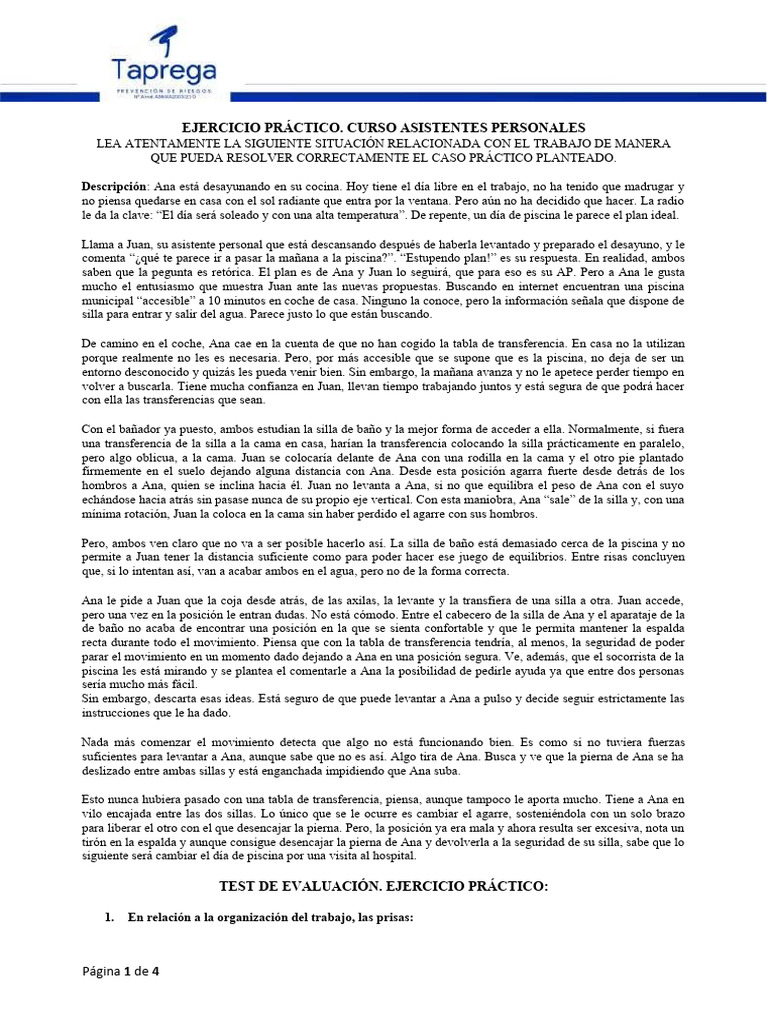 Caso Práctico Asistente Personal | PDF