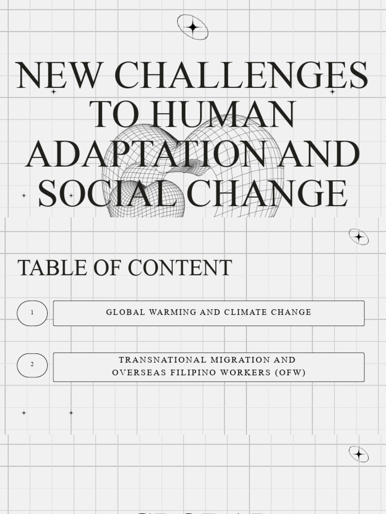 Lesson 6-New Challenges To Human Adaptation and Social Change | PDF ...