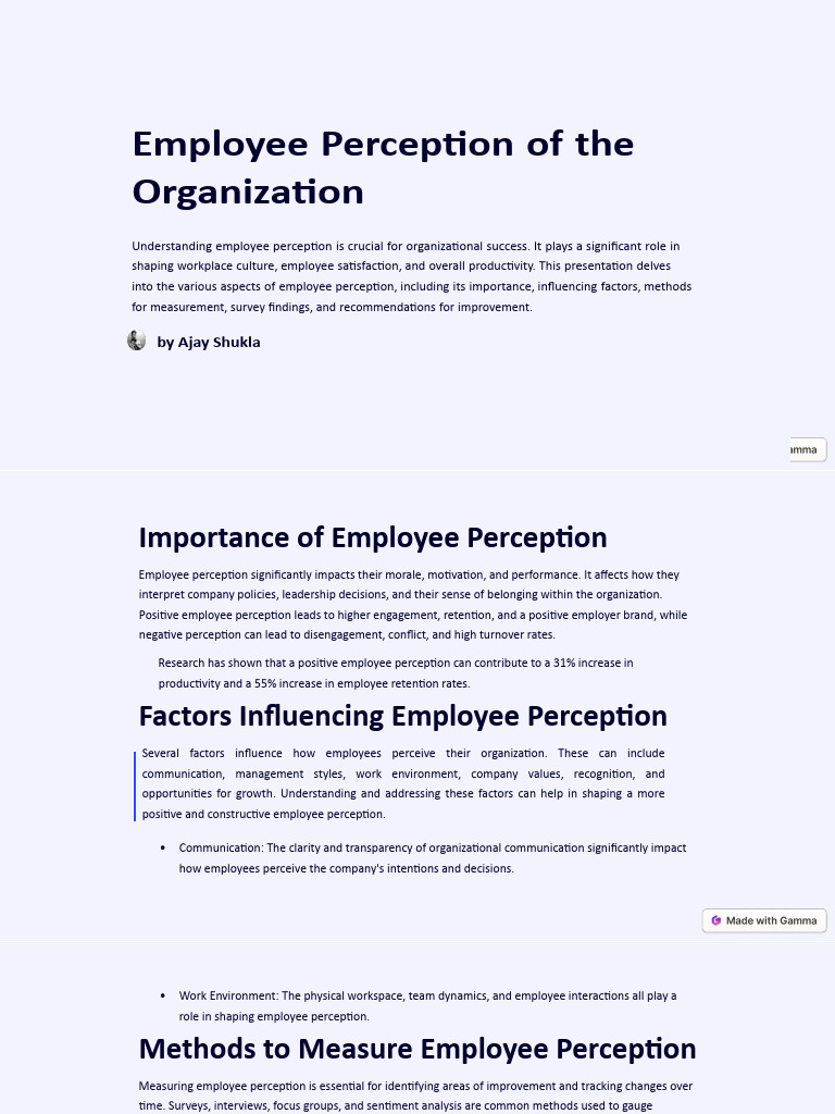 Employee-Perception-of-the-Organization | PDF | Employee Retention ...