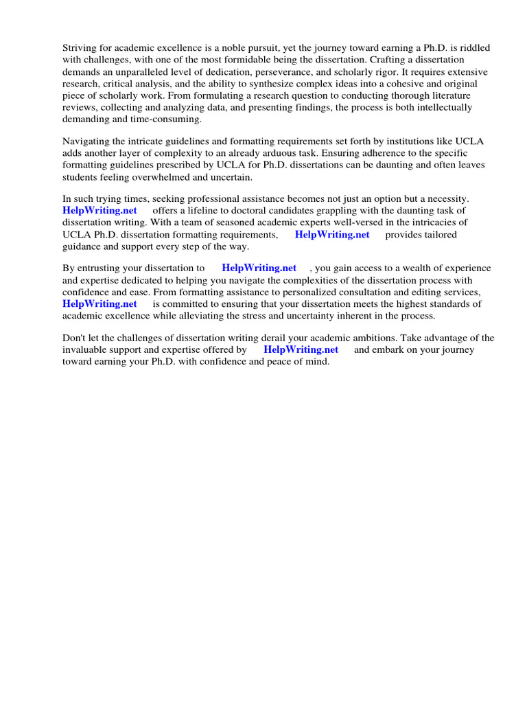 Ucla PHD Dissertation Format | PDF | Thesis | Written Communication