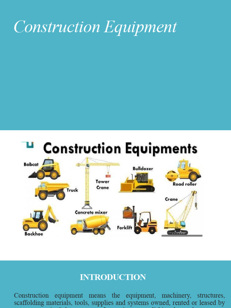 Types of Construction Equipment | PDF | Construction Equipment ...