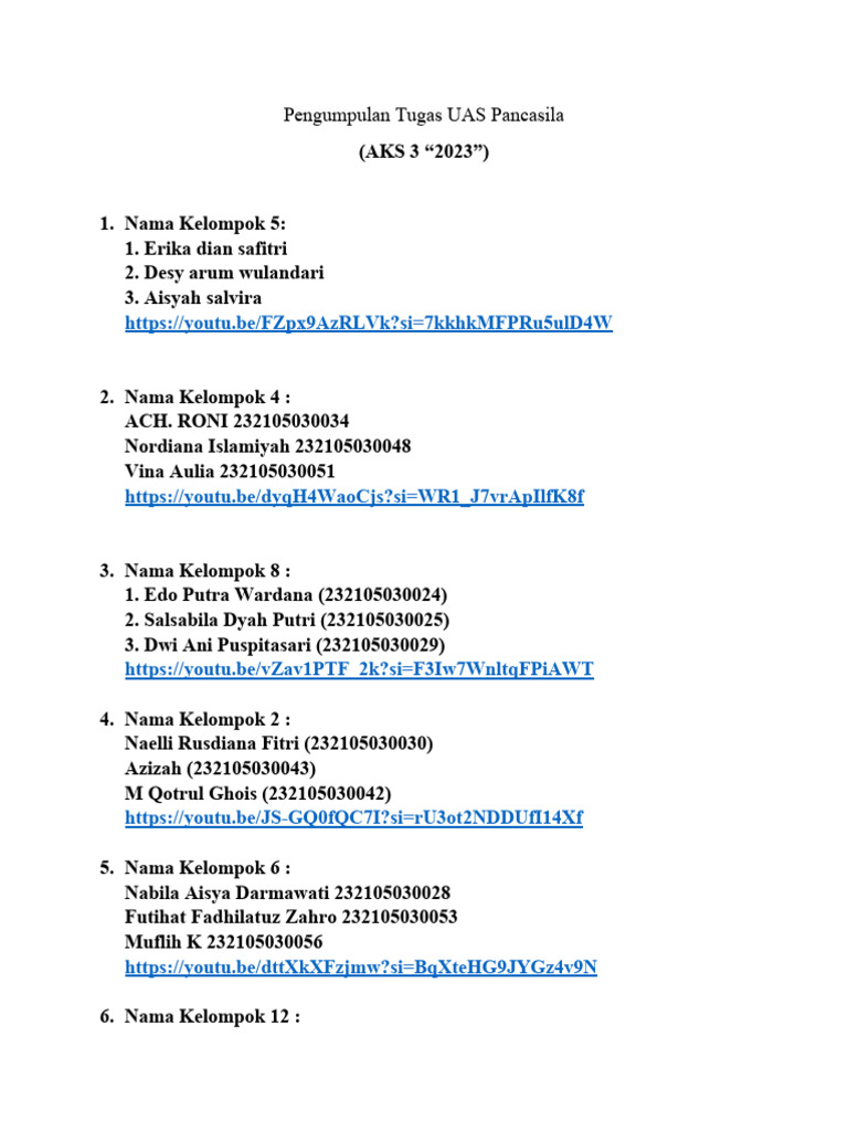 Tugas UAS Pancasila Kelompok | PDF | Seni | Kesehatan Holistik