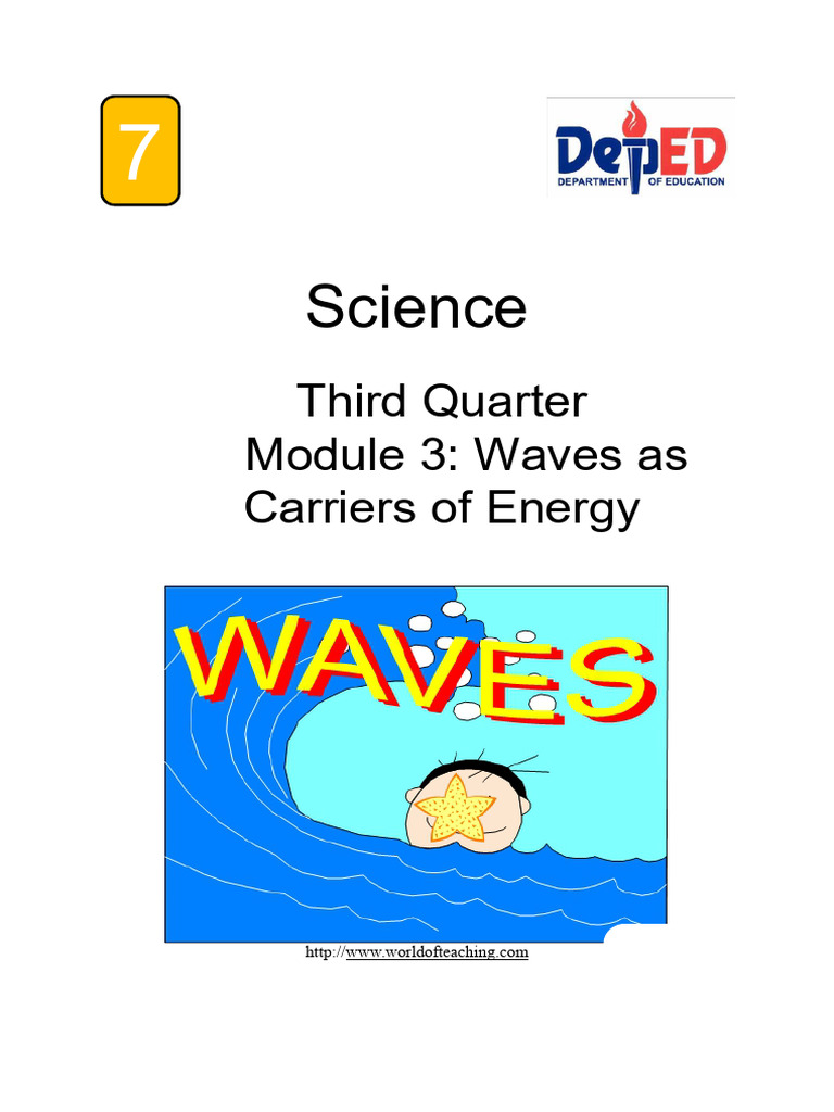 Sci7Q3M3 Waves As A Carrier of Energy Ladion NA | PDF | Waves | Sound