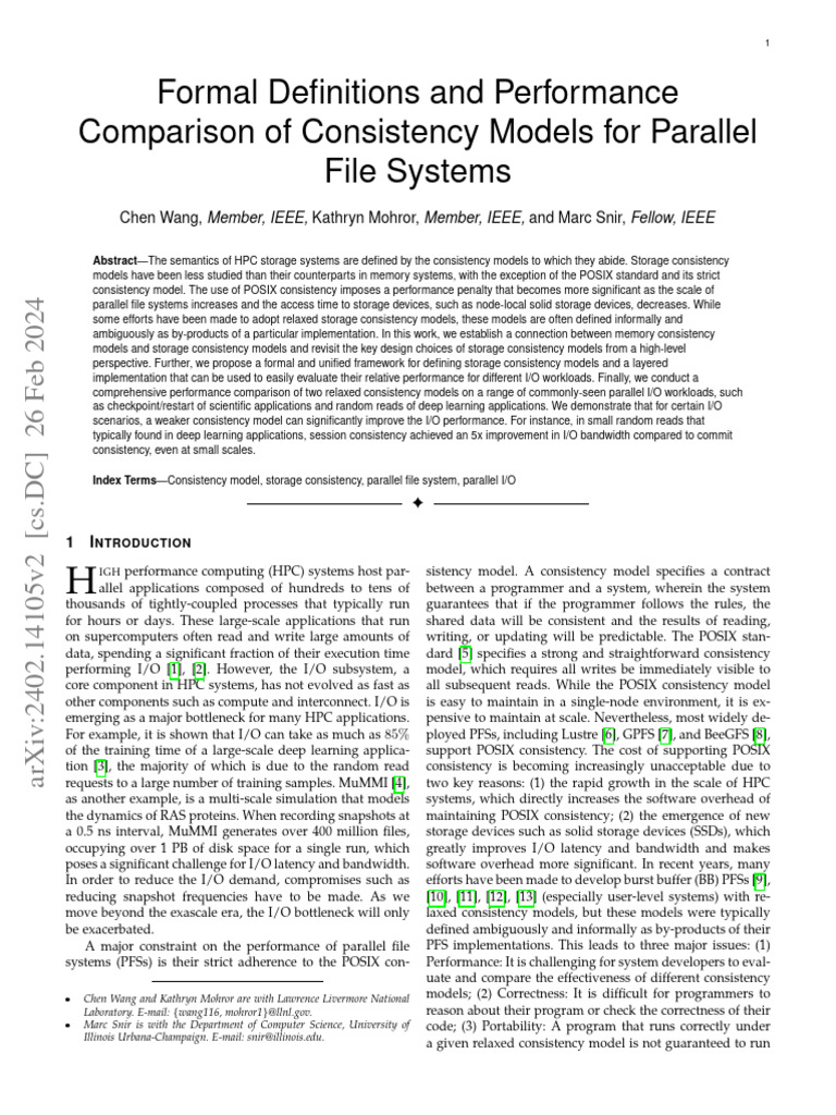 Formal Definitions and Performance Comparison of Consistency Models For ...