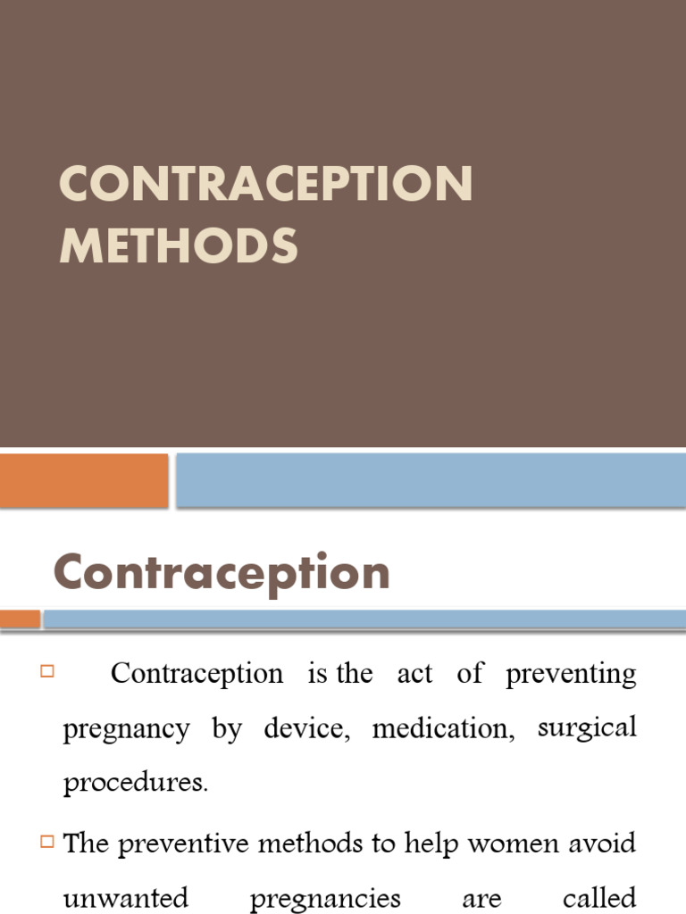 Contraception Methods | PDF