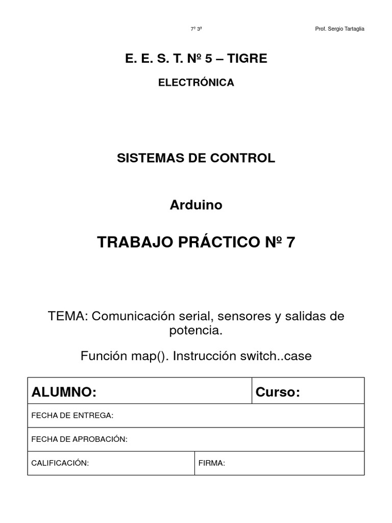 Arduino 04 | Descargar gratis PDF | Ingenieria Eléctrica | Electricidad
