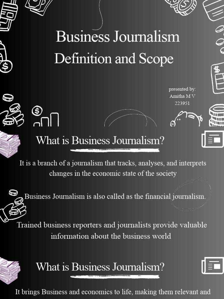Definition and Scope of Business Journalism | PDF | Business | Finance ...