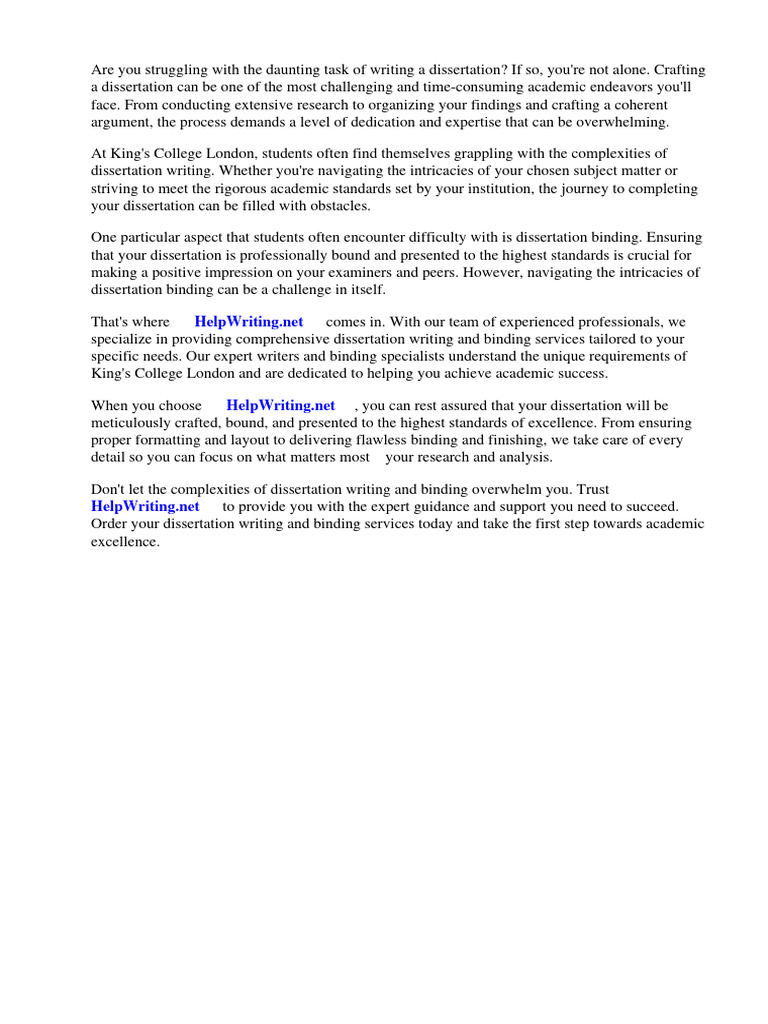 Kings College London Dissertation Binding | PDF | Thesis ... Kings College London Dissertation Binding | PDF | Thesis ...