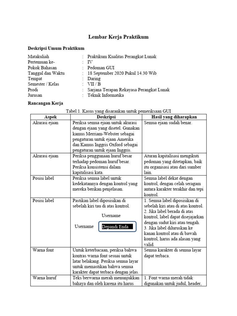 P4-Pedoman Pengujian GUI | PDF