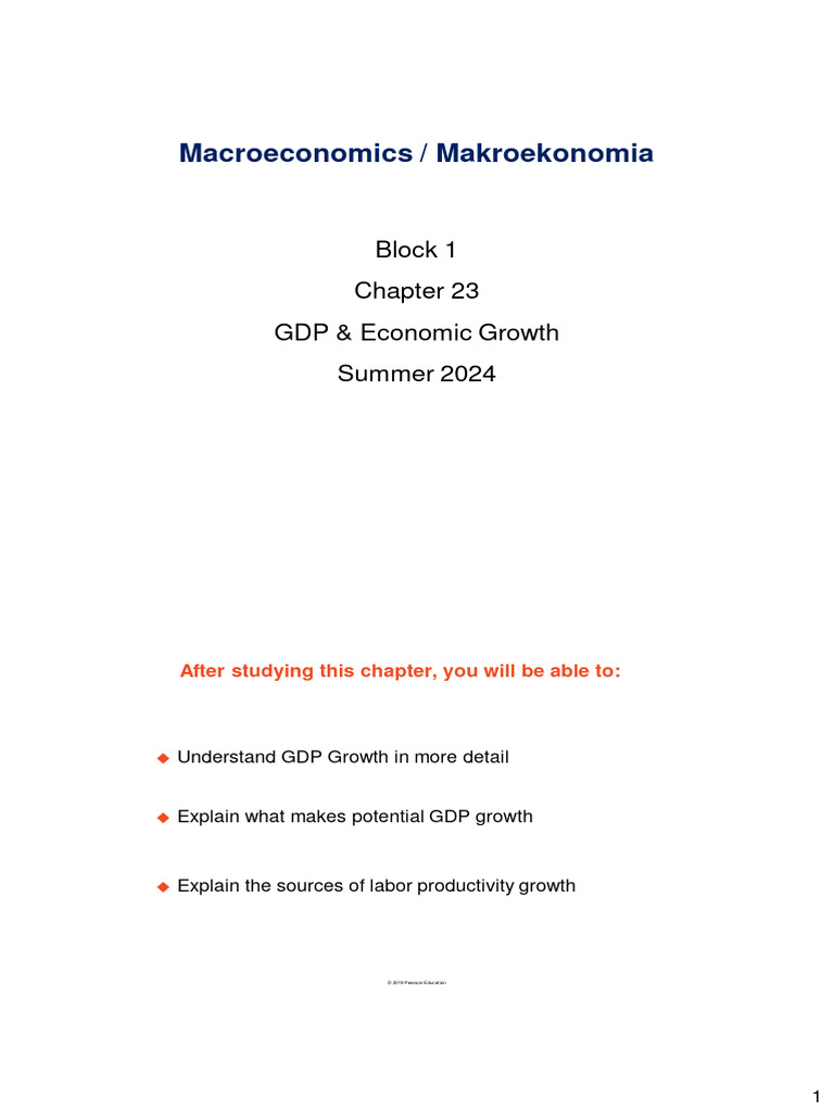 Understanding GDP and Economic Growth | PDF | Labour Economics ...