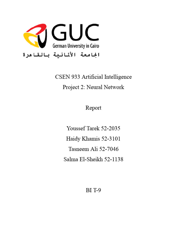 AI Project 2 Report | PDF | Forecasting | Artificial Neural Network