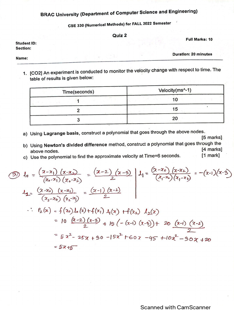 quiz 2 solution | PDF quiz 2 solution | PDF