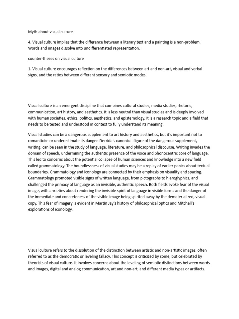Visual Culture: Art vs. Non-Art | PDF | Communication | Aesthetics