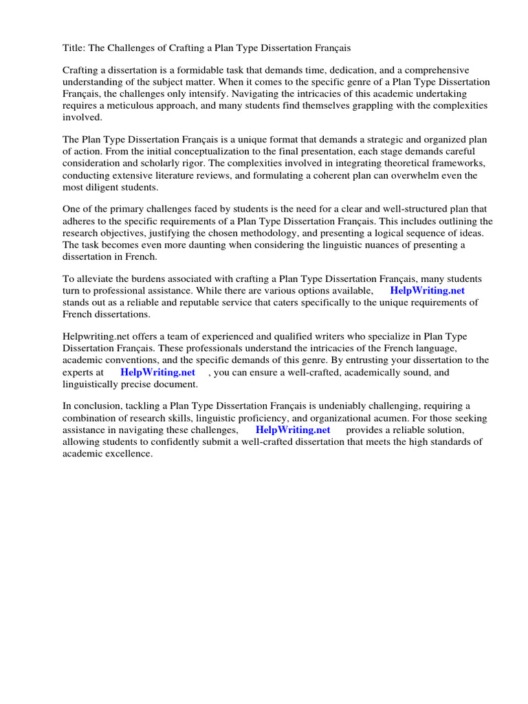 French Dissertation Challenges | PDF | Thesis | Essays