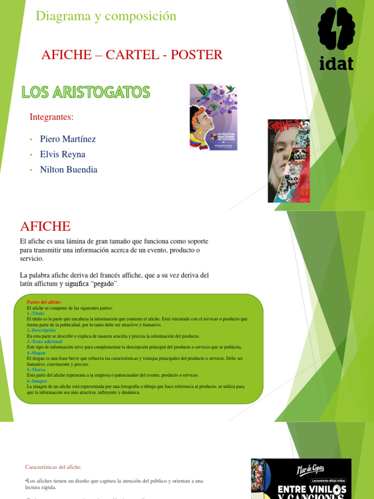 Diferencias entre afiche, cartel y póster | PDF | Póster