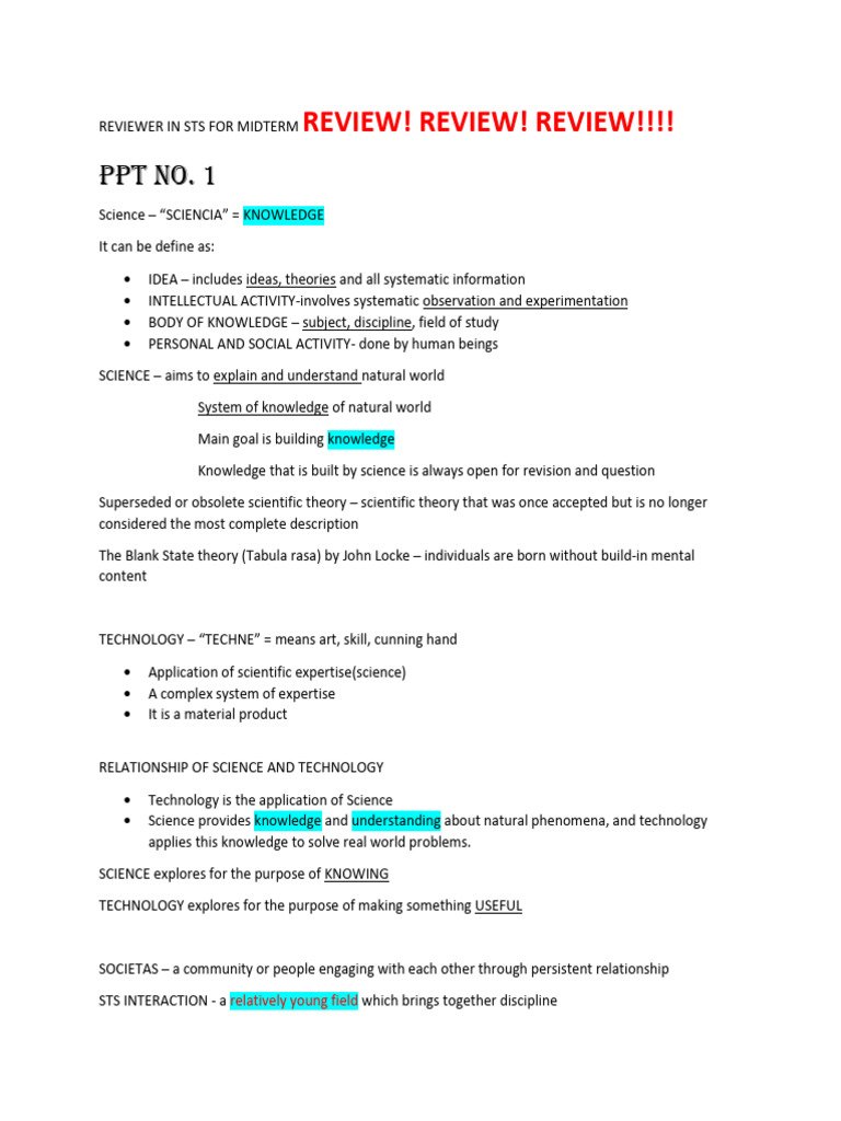 Reviewer in STS For Midterm | PDF | Mesopotamia | Science