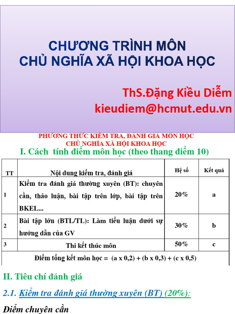 Bài Giảng Môn CNXHKH | PDF