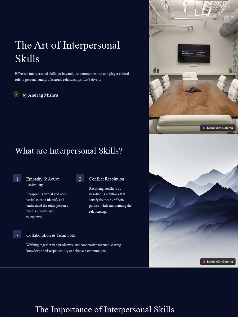 The Art Of Interpersonal Skills Pdf Interpersonal Relationships