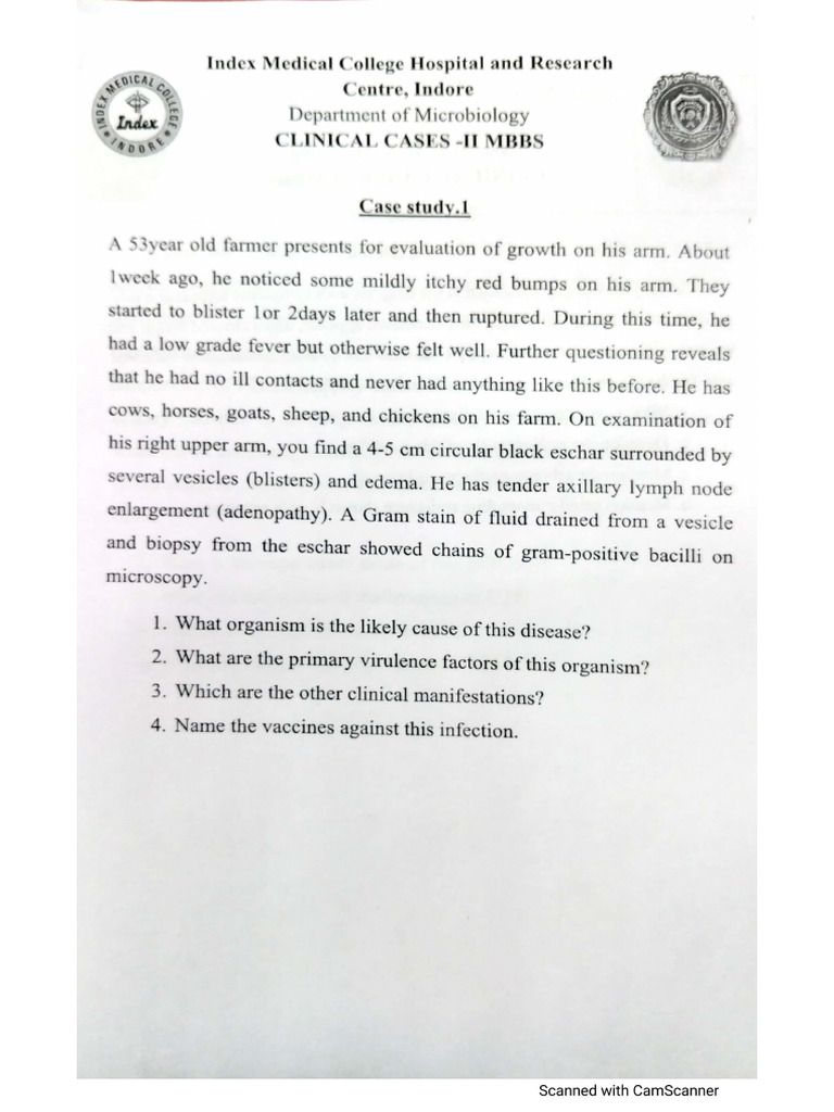 Clinical Case Study For Mbbs Students | PDF