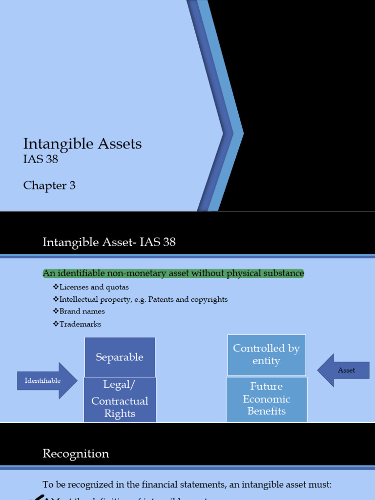 IAS 38 - Intangible Assets CH 3 | PDF | Intangible Asset | Goodwill ...