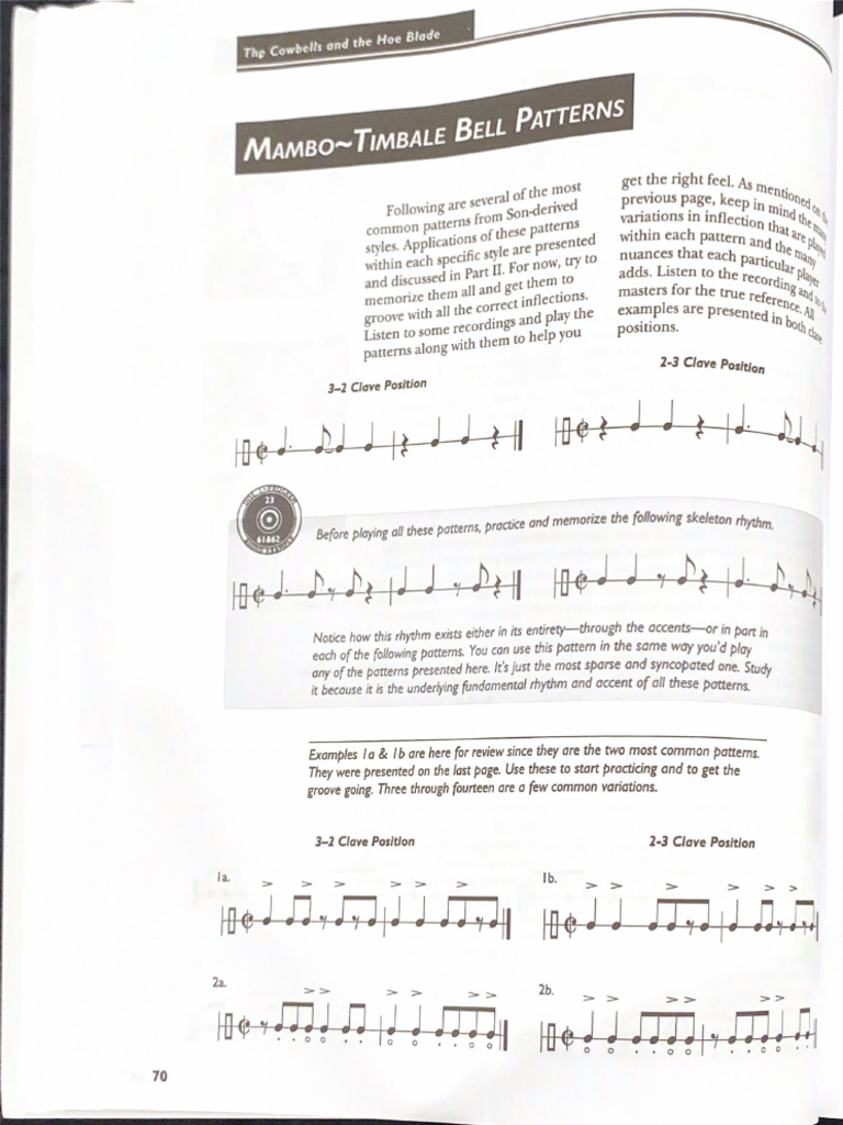 Timbale Bell Patterns | PDF