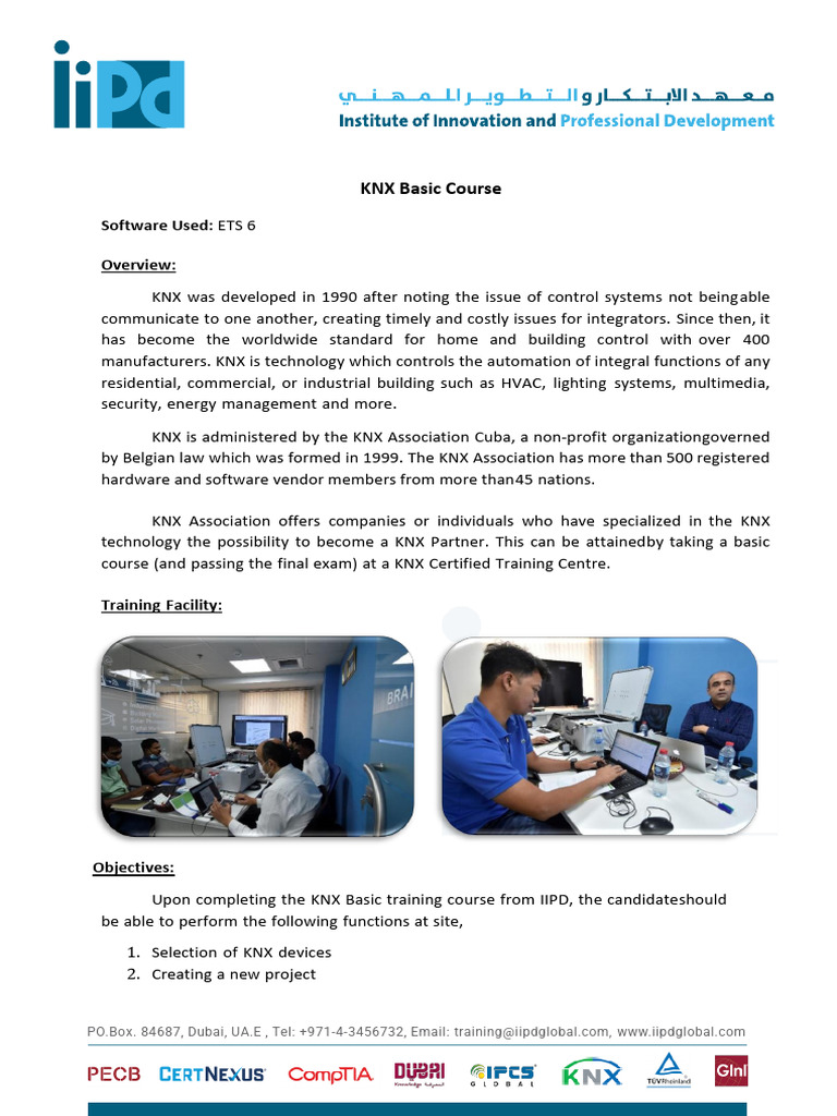 KNX Basic Course | PDF | Data Transmission | Information And Communications Technology