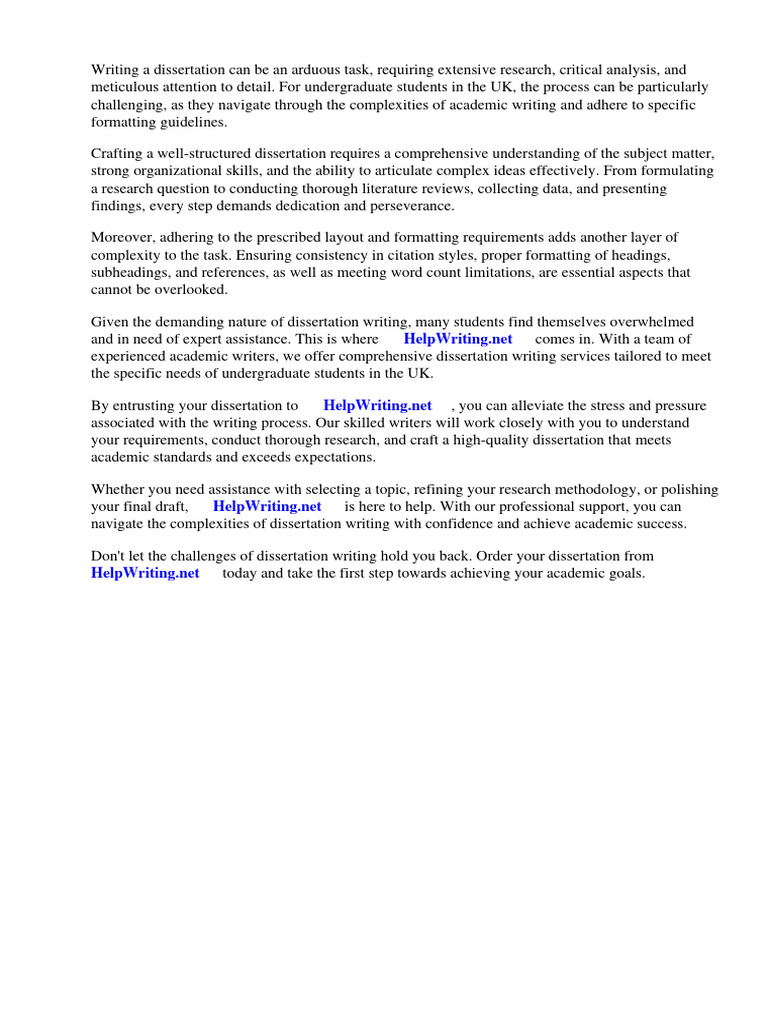 Undergraduate Dissertation Layout Uk | PDF | Thesis | Obesity