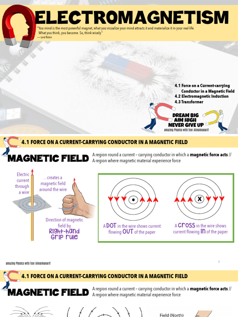 Chapter 4 Form 5: Electromagnetism | PDF | Electromagnetic Induction ...