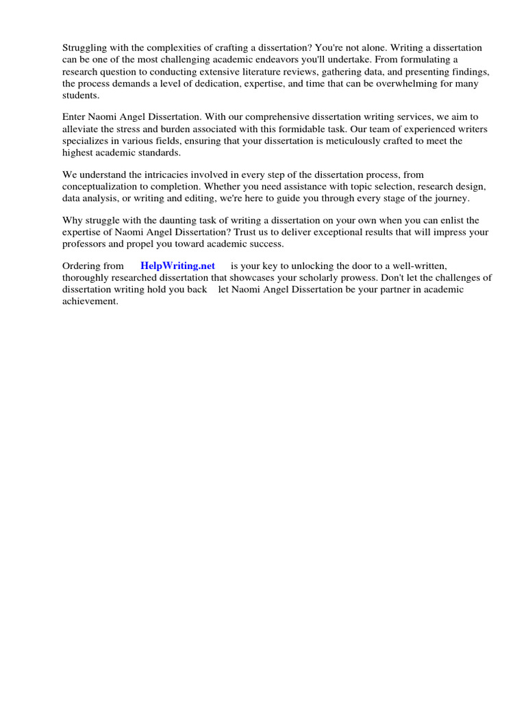 Naomi Angel Dissertation | PDF | Thesis | Divorce