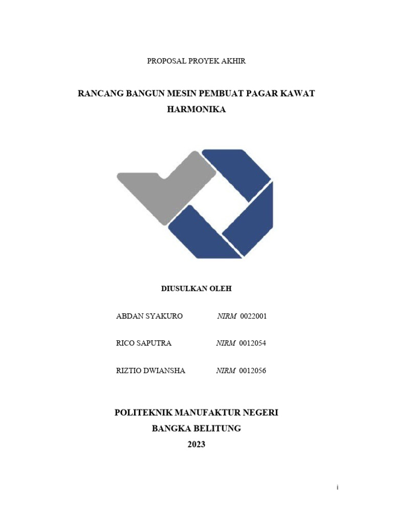Proposal Proyek Akhir | PDF