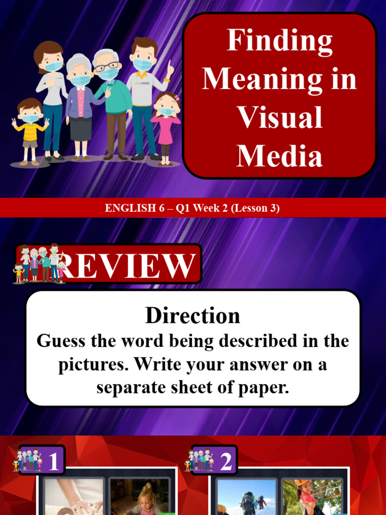 (English 6 Week 2 Lesson 3) - Visual Media | PDF | Mass Media | Internet