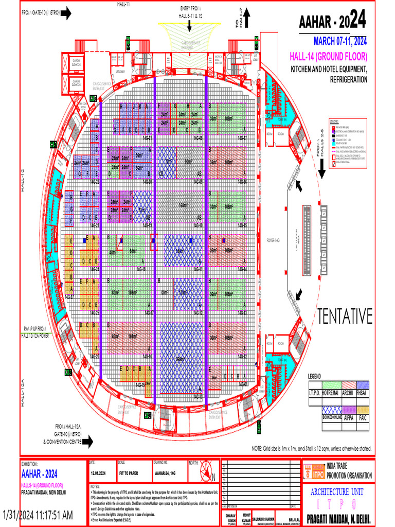 AAHAR 2024 Layout Plan - Hall 14G | PDF | Building Technology ...