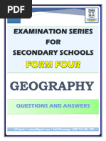 Geography F4 Mock - 2025 | PDF | Fault (Geology) | Rain