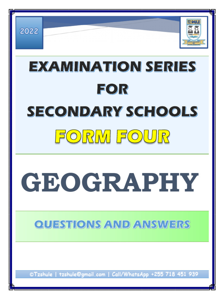 Geography File Qns 11 Series | PDF | Soil | Earth