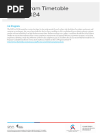 CA Program Detailed Timetable 2025 | PDF