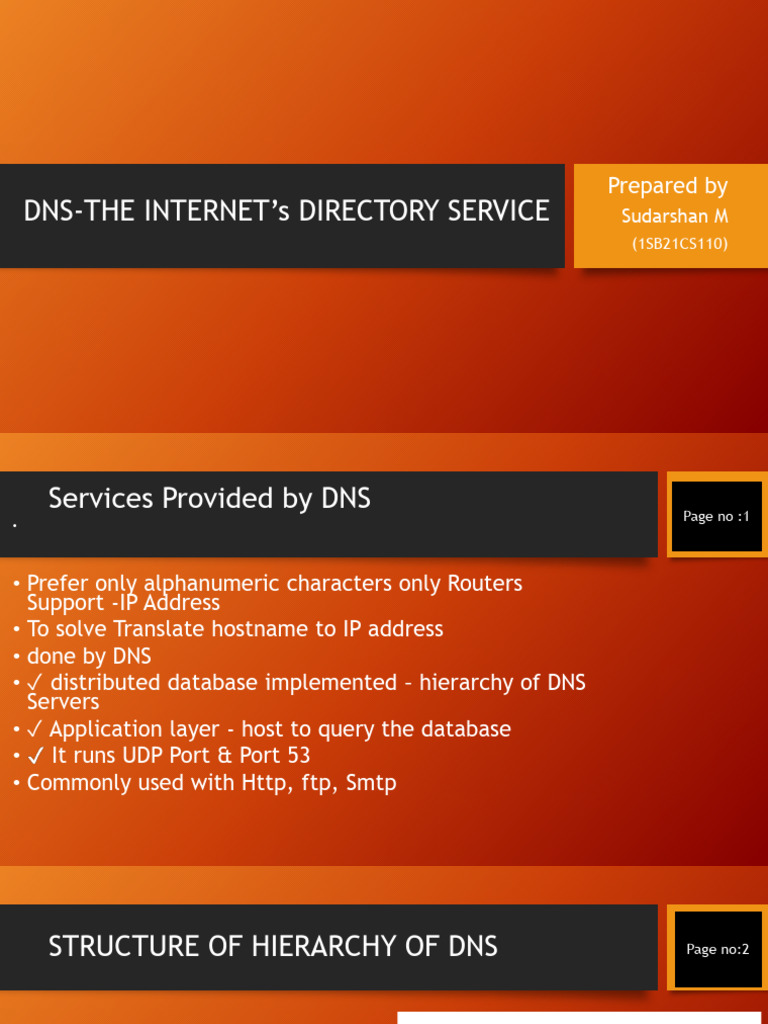 Dns-The Internet'S Directory Service: Prepared by | Download Free PDF | Domain Name System ...