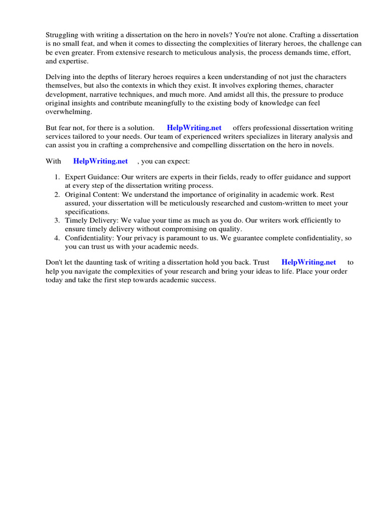 Dissertation Sur Le Heros de Roman | PDF | Scribd | Expert