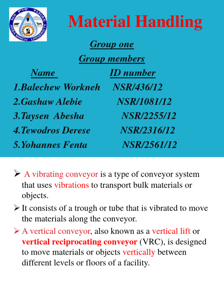 Material Handling | PDF
