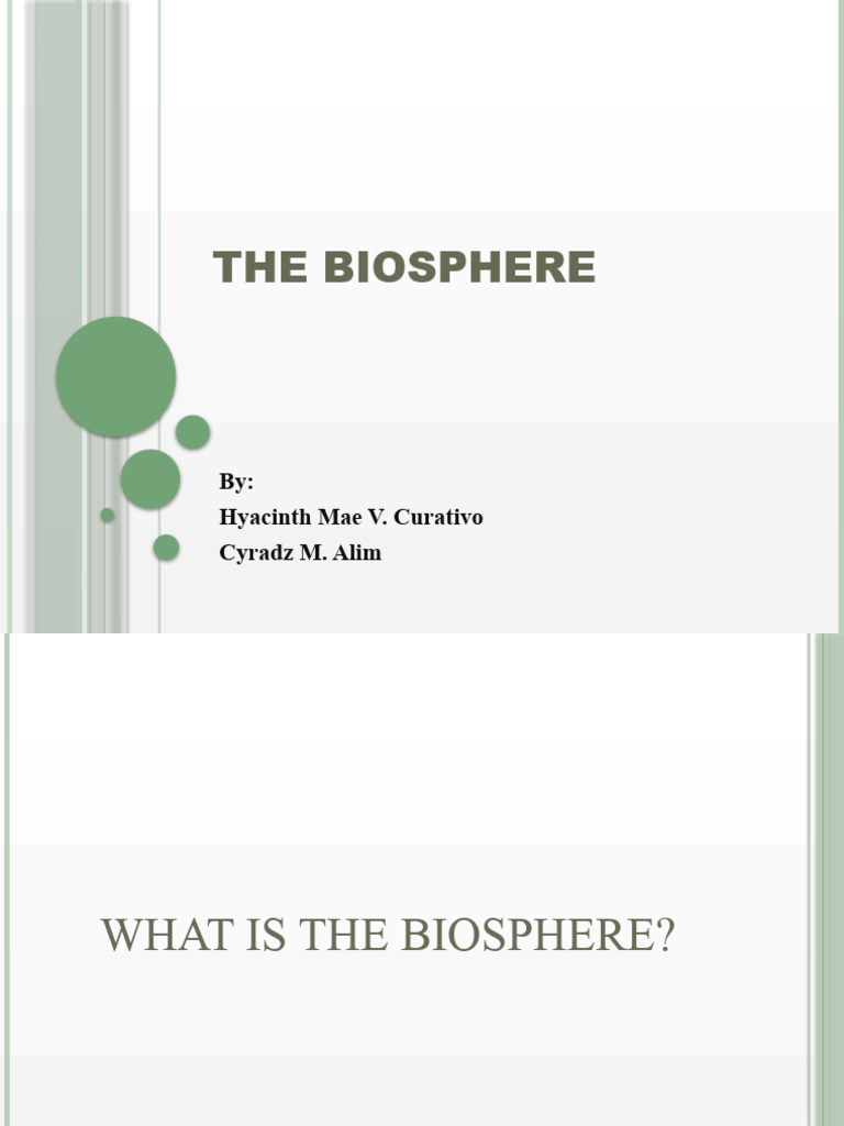 Understanding the Biosphere and Biomes | PDF | Nitrogen | Carbon Dioxide