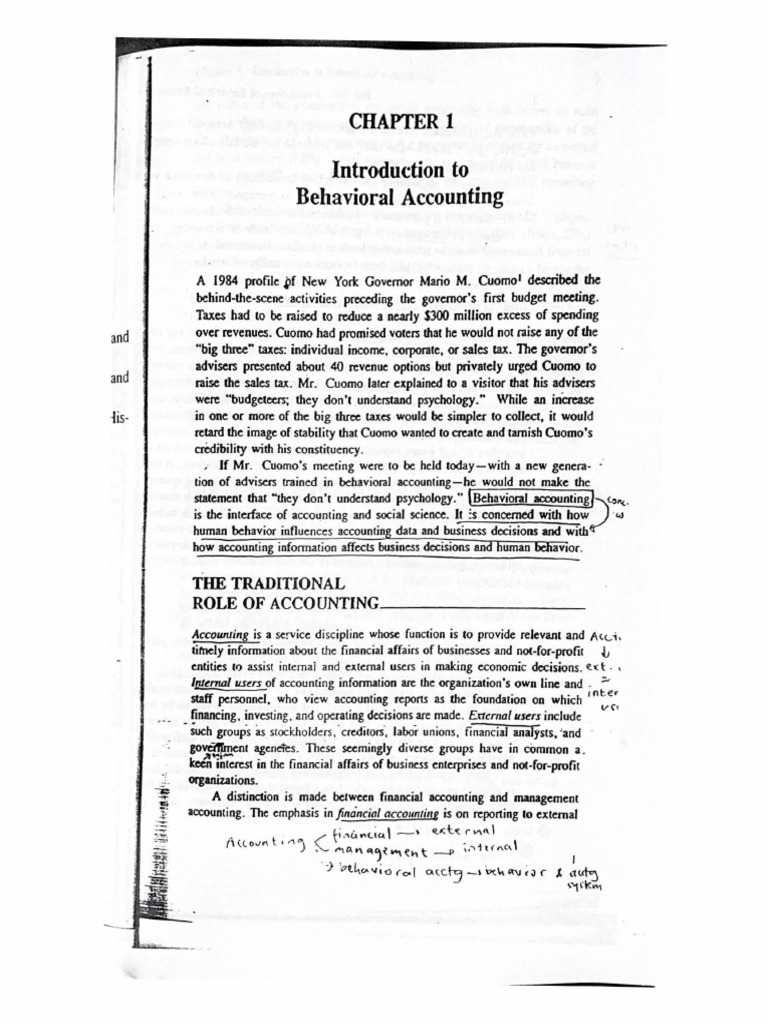 Behavioral Accounting Insights | PDF | Accounting | Information