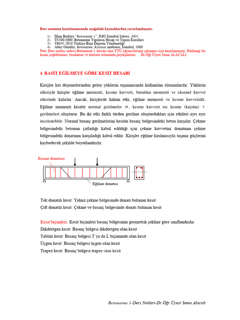 4.Basit eğilme | PDF