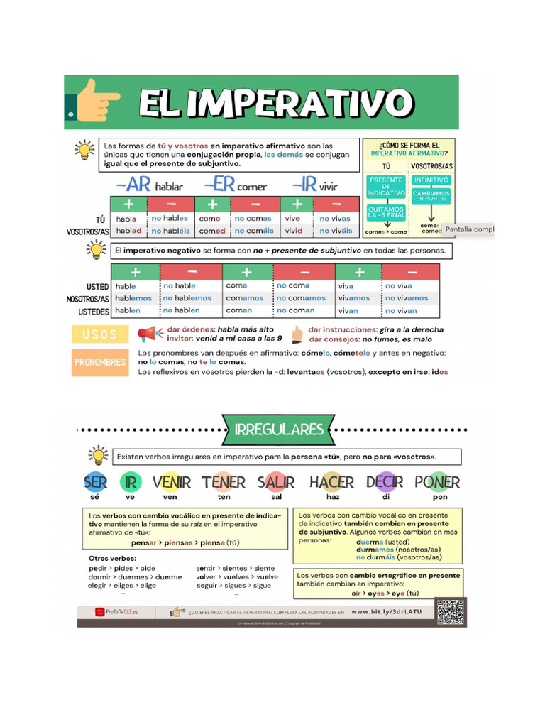 Imperativo | PDF
