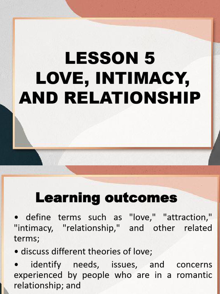 Understanding Love and Intimacy | PDF | Love | Psychology