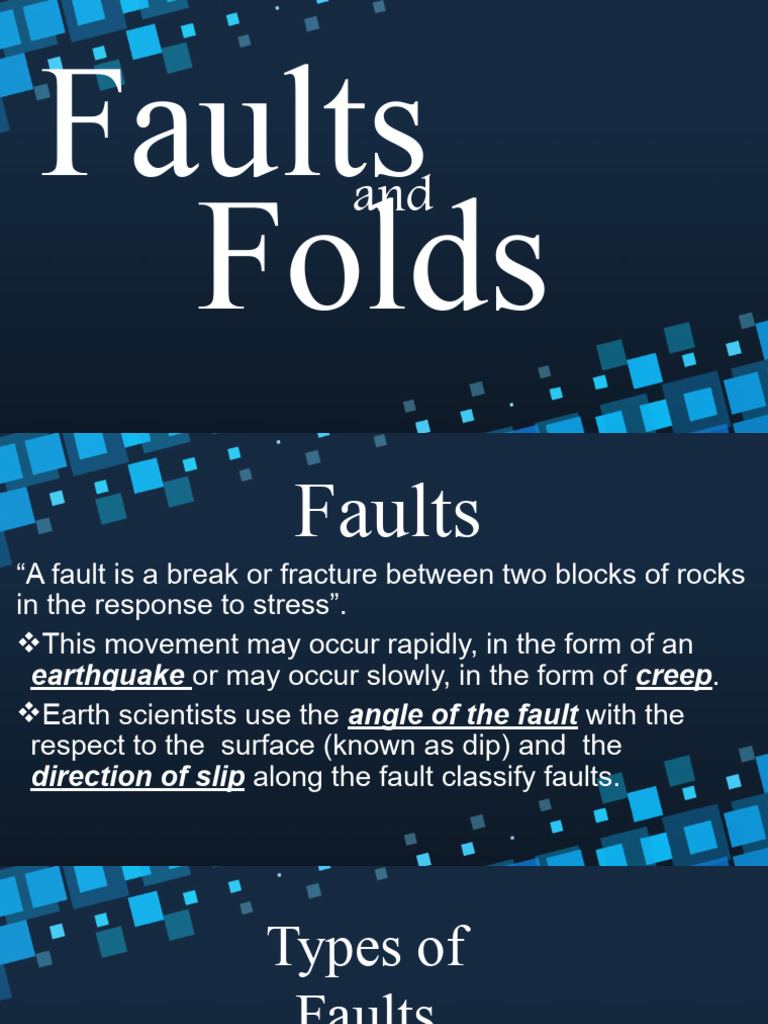 Faults and Folds - G5 | PDF | Fault (Geology) | Structure Of The Earth