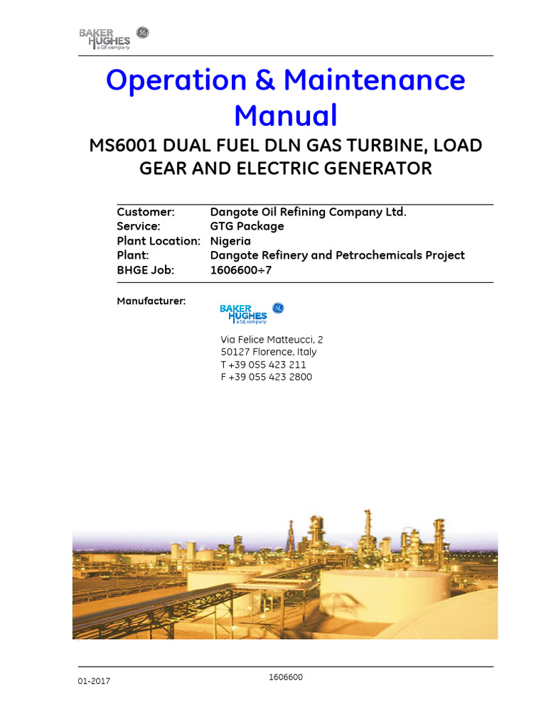 O & M load gear & generator | PDF