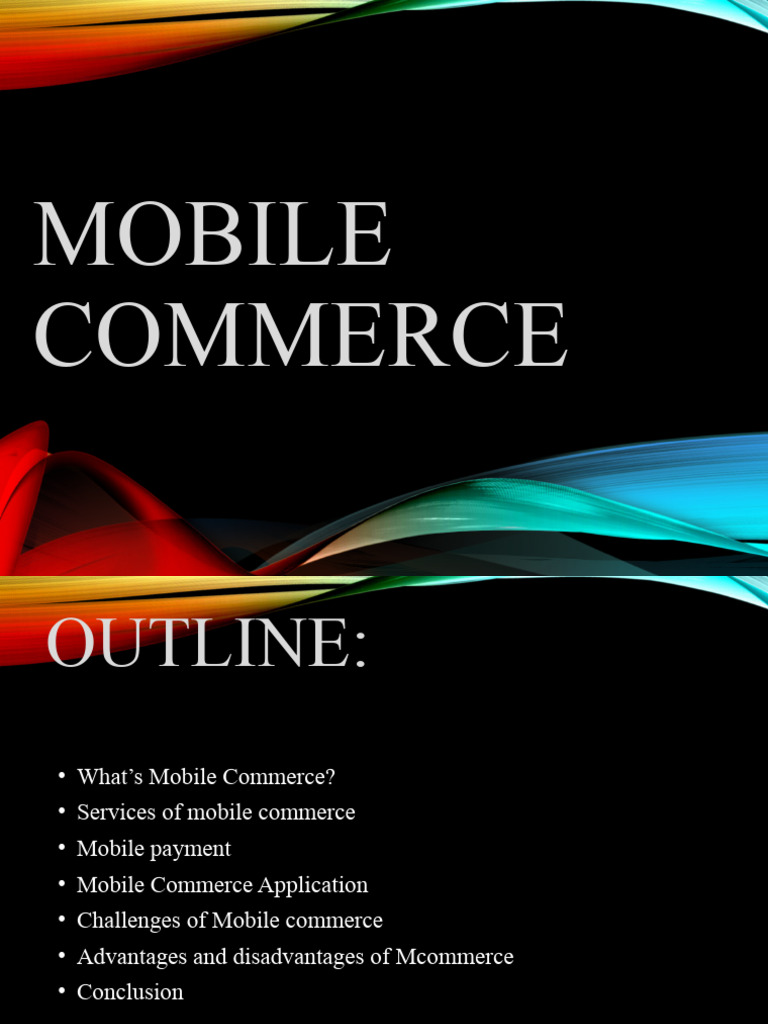 M-COMMERCE | PDF | Mobile Phones | Telephone