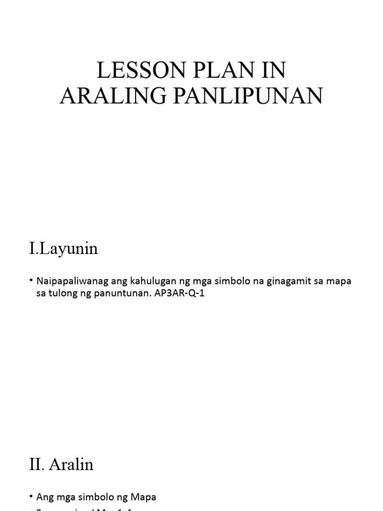 LESSON PLAN IN ARALING PANLIPUNAN. Grade 3 | PDF