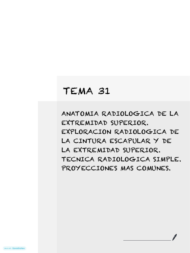 Resumen Tema 31 Sas | PDF | Mano | Hombro